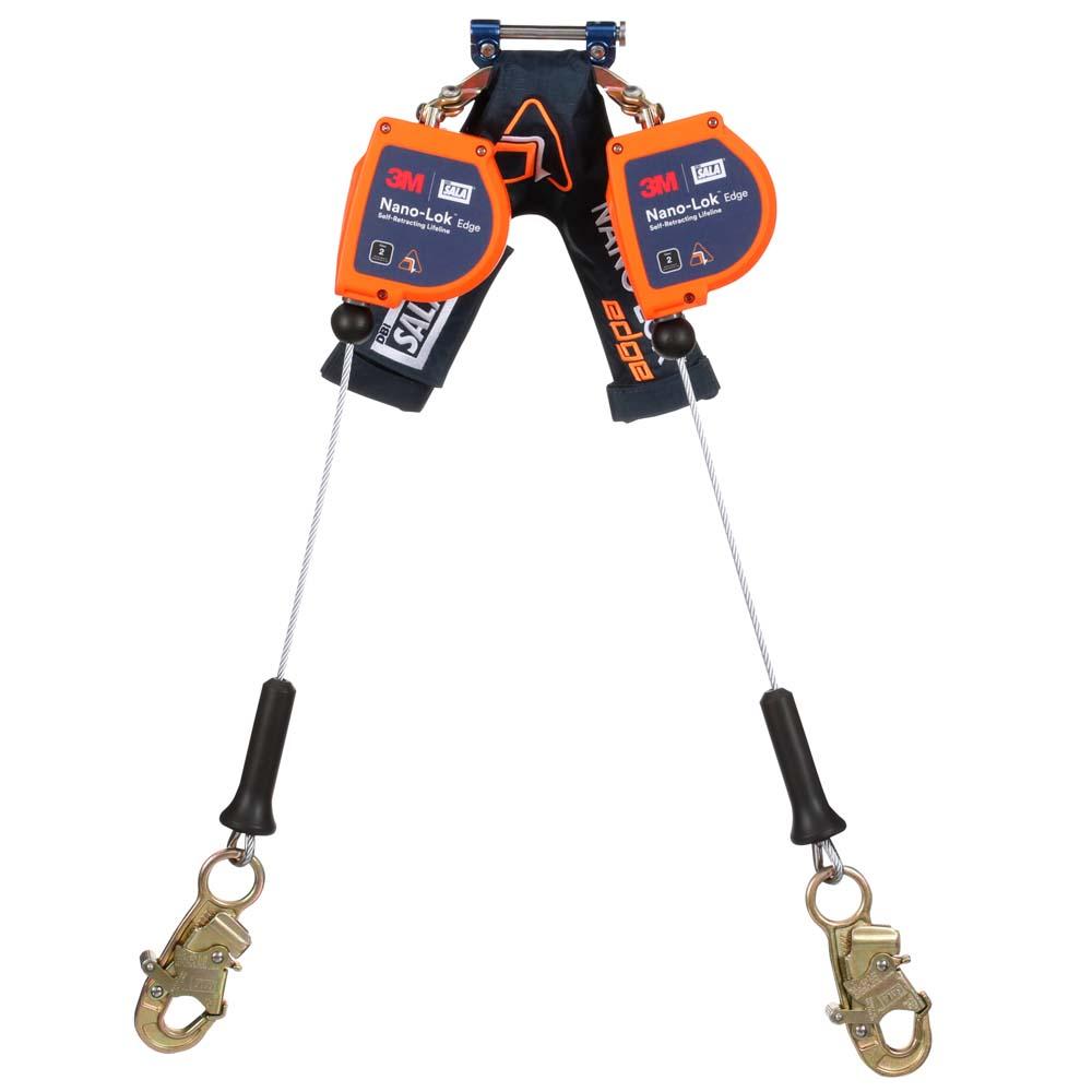 3M DBI-SALA Nano-Lok Edge Twin-Leg Personal 8-Foot Self-Retracting Lifeline - GME Supply